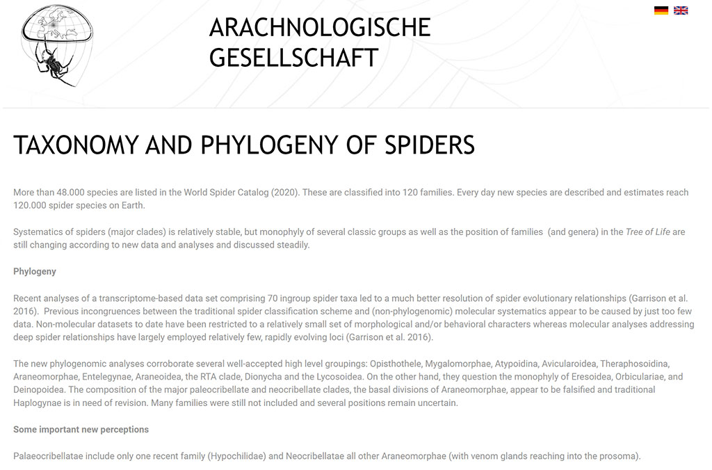 Spider Biology & Evolution - Asian Society of Arachnology
